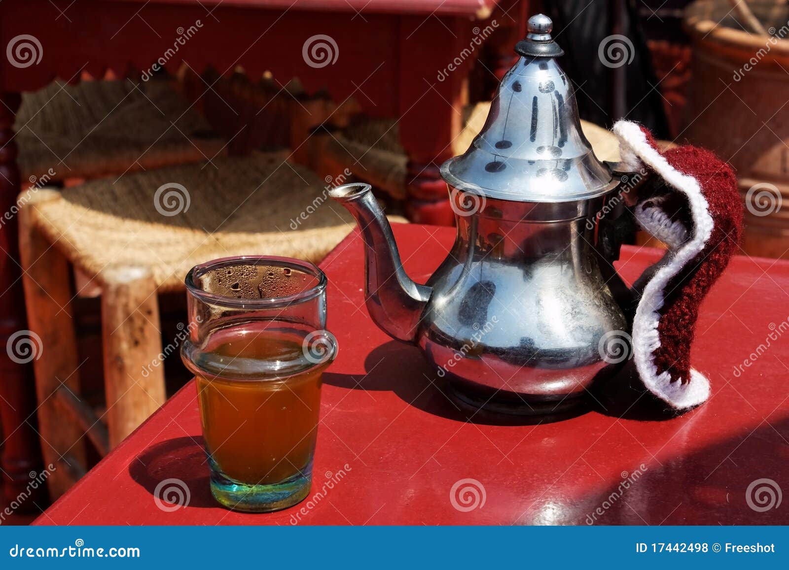 Traditional Moroccan Mint Tea. Stock Photo - Image of arabic, herbal ...