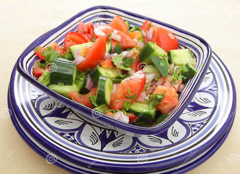 Traditional moroccan salad stock photo. Image of cucumber - 24700942