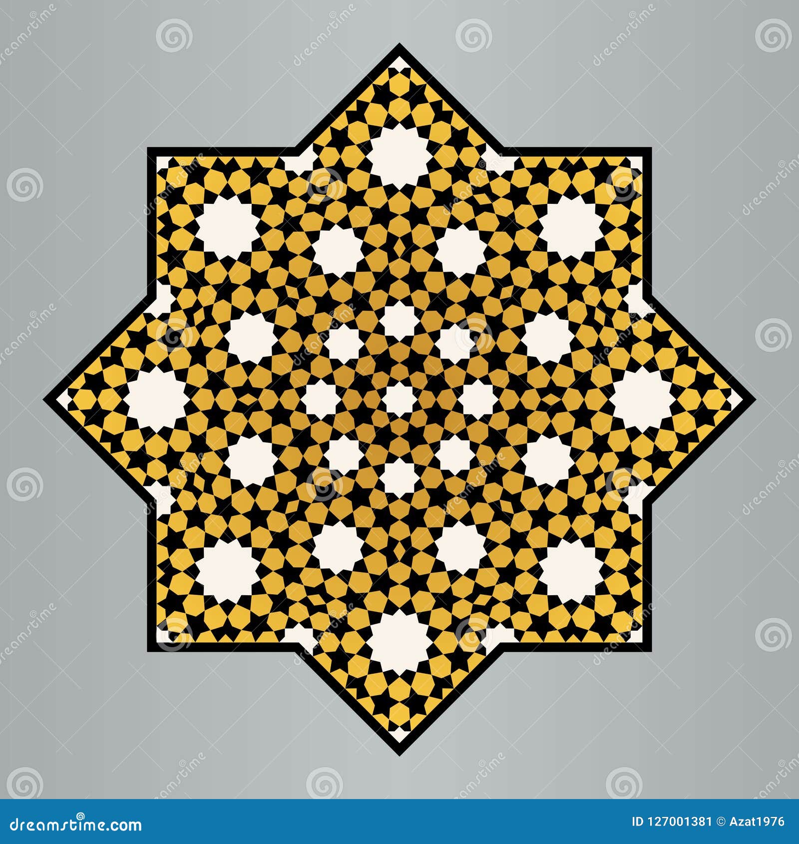 Morocco Star Ornament stock vector. Illustration of painting - 127001381