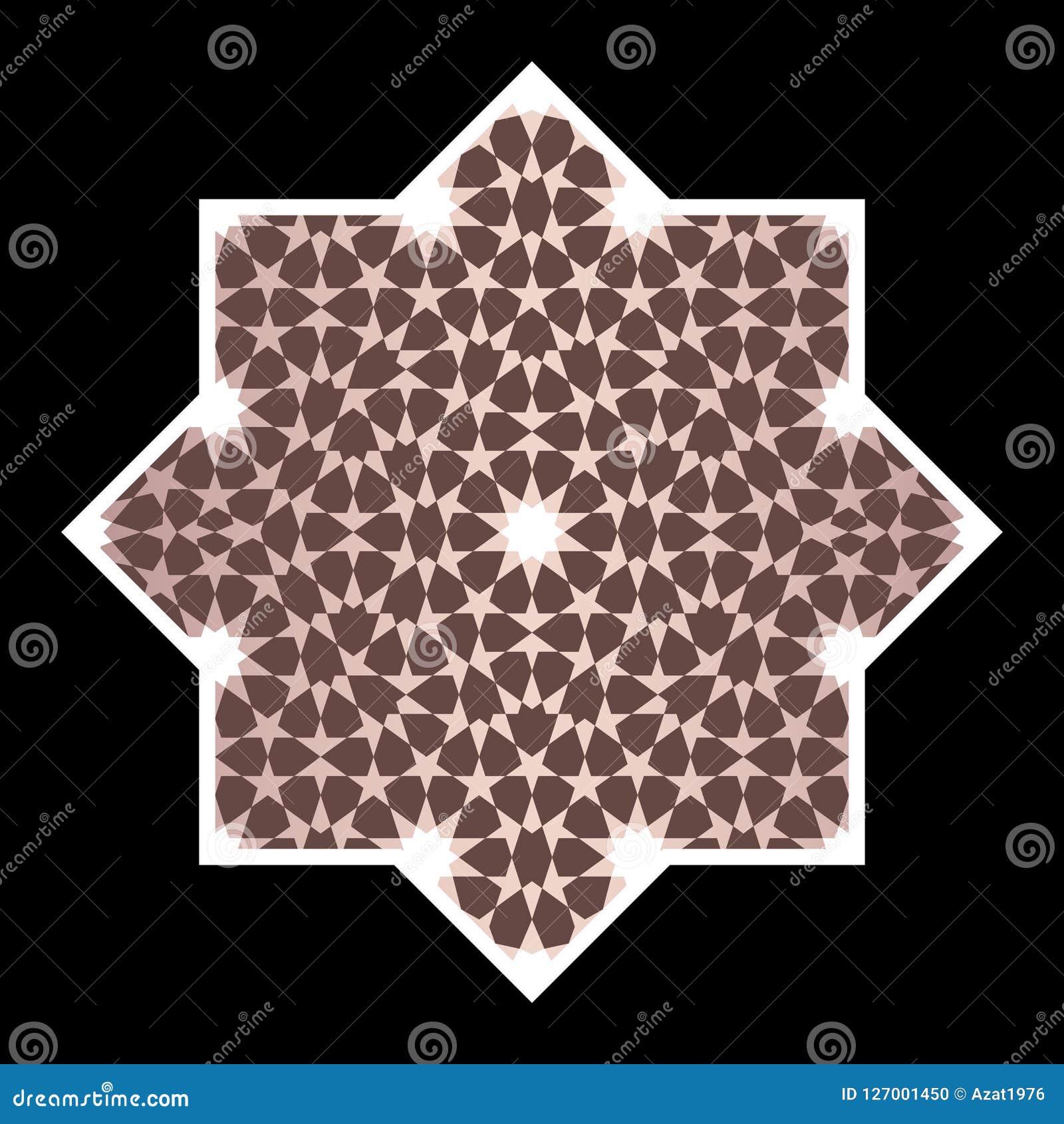 Morocco Star Ornament stock vector. Illustration of morocco - 127001450