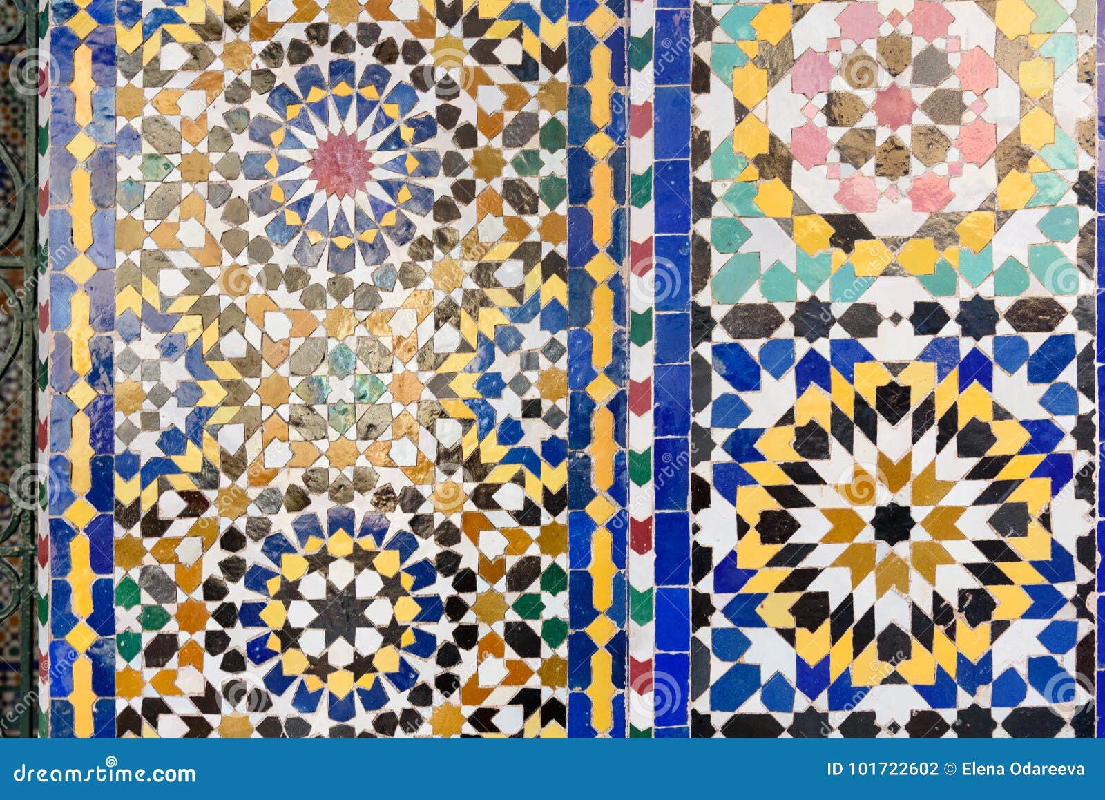 Traditional Mosaic in Marrakesh, Morocco Stock Photo - Image of ...
