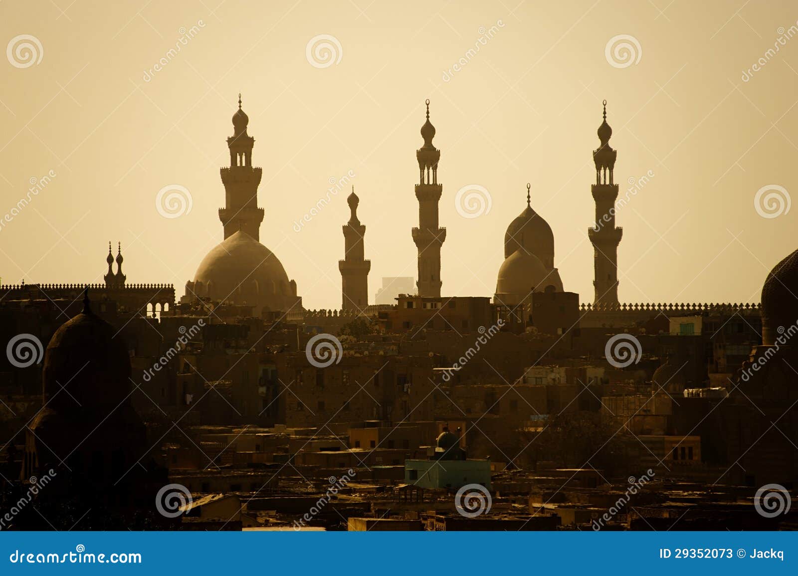 Traditional Mosque in the Urban District Stock Image - Image of house ...