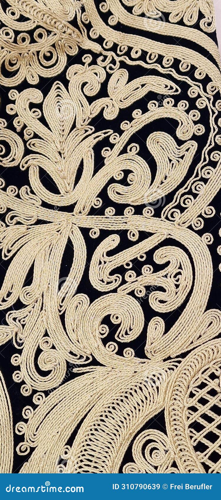 Traditional Motifs on Albanian Clothes Stock Image - Image of pattern ...
