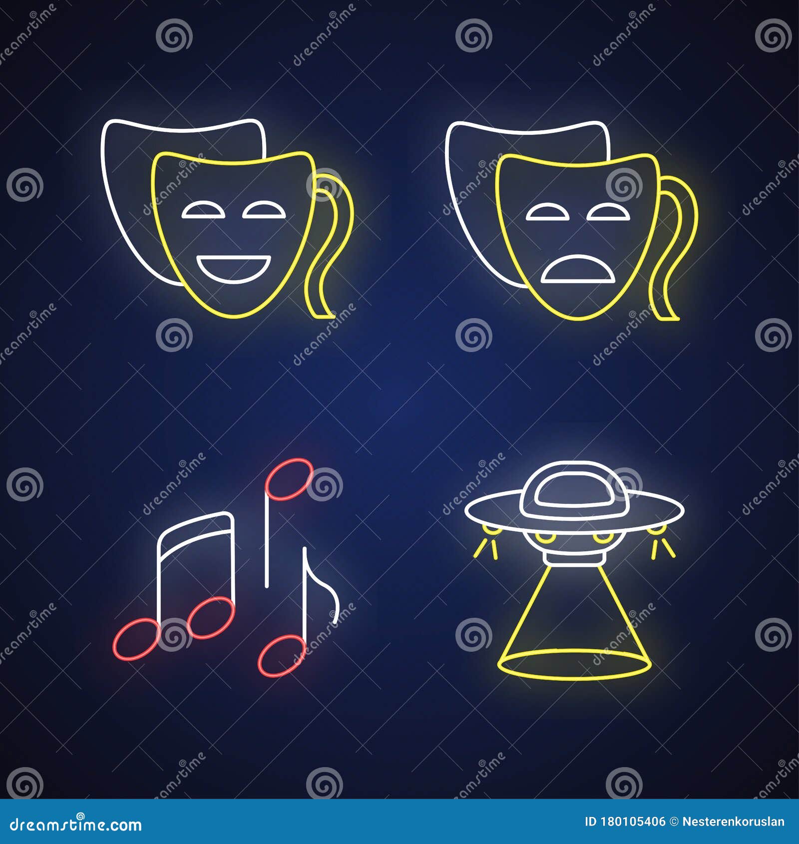 Traditional Movie Genres Neon Light Icons Set Stock Vector ... Traditional Movie Genres Neon Light Icons Set Stock Vector ...