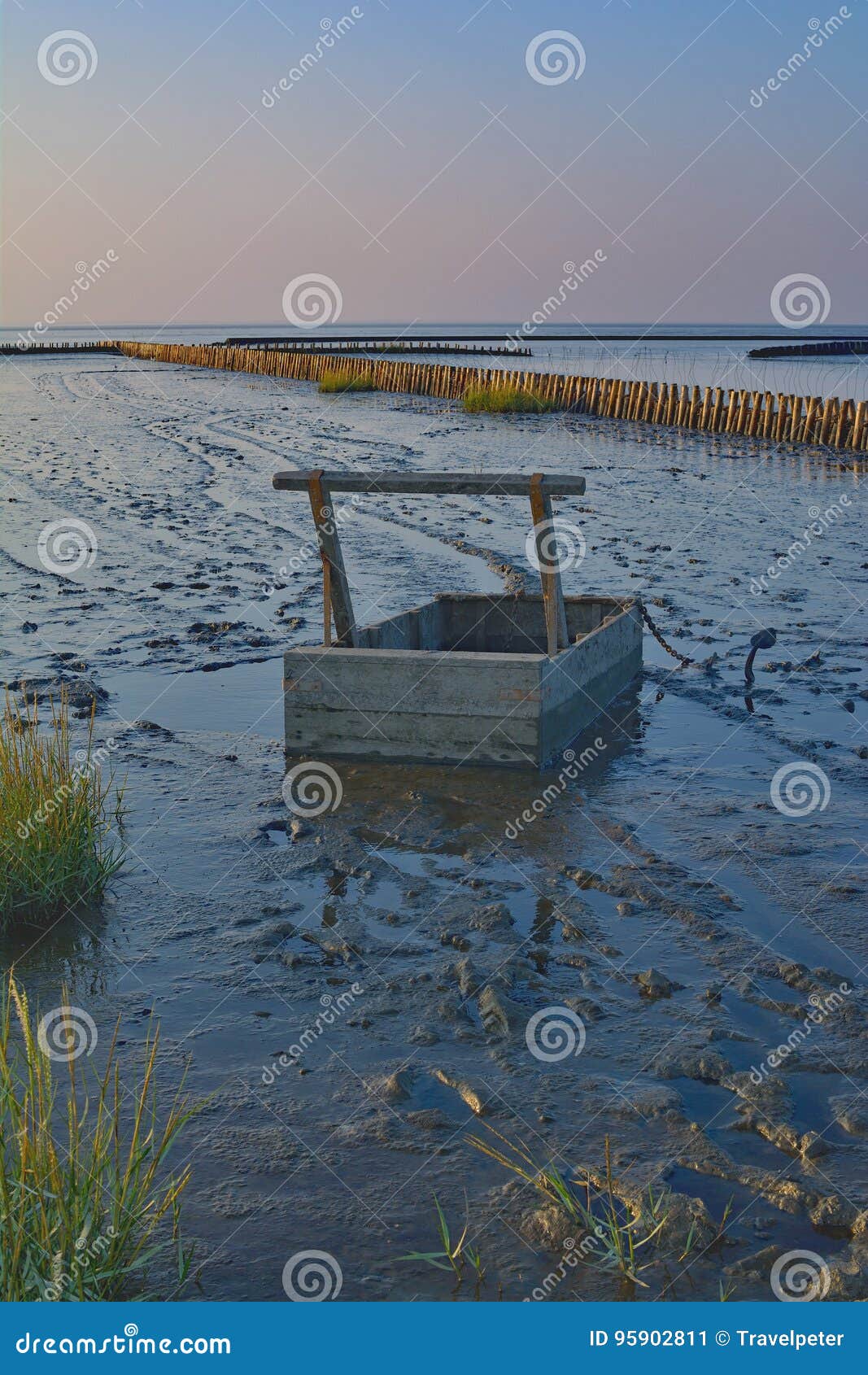 Mud Sled,wadden Sea,North Sea,Germany Stock Image - Image of lower ...