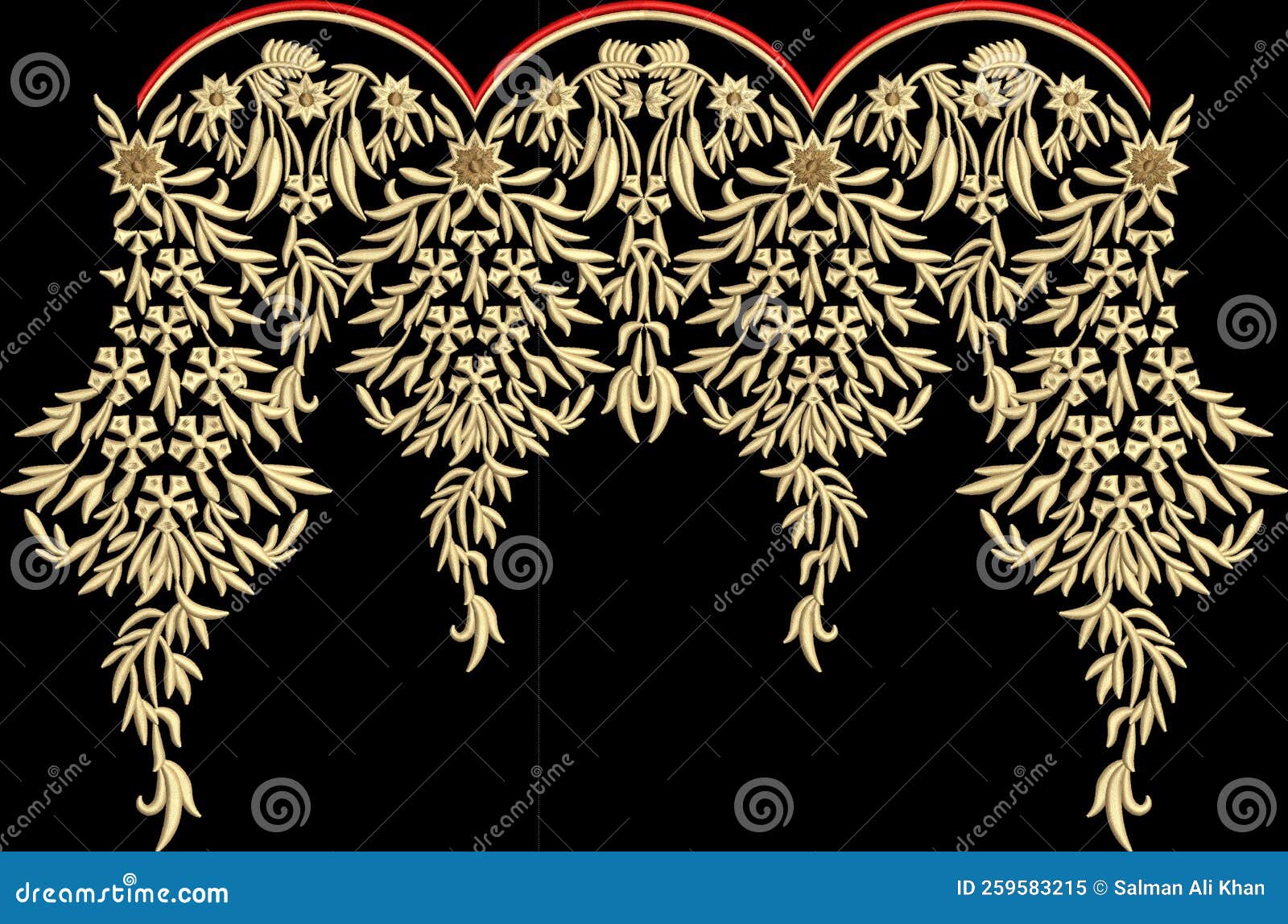 Traditional Mughal Motif Frame, Border Vector Art For Your Picture ...