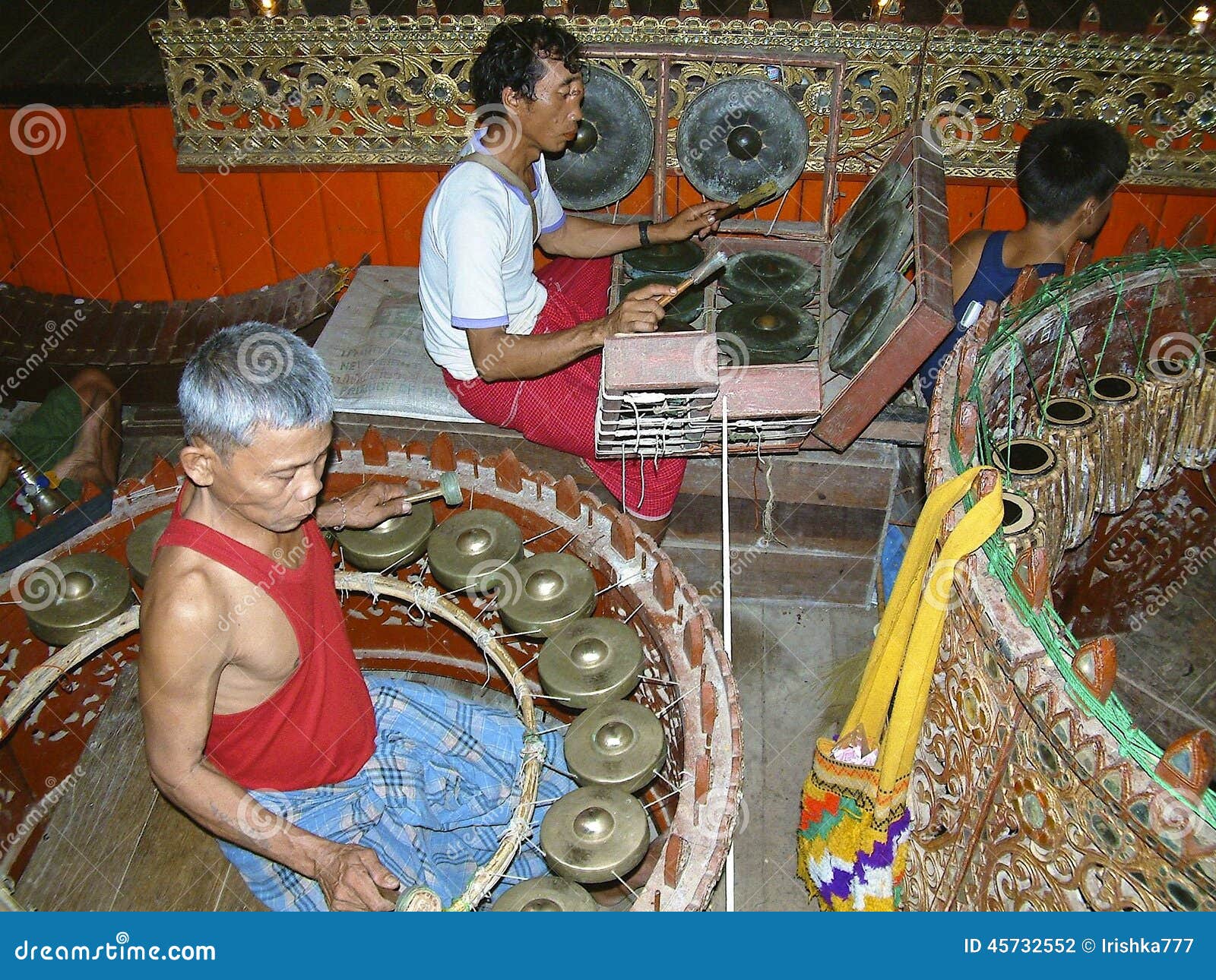 Traditional Musical Instruments in Mona Tribe, Thailand Editorial ...