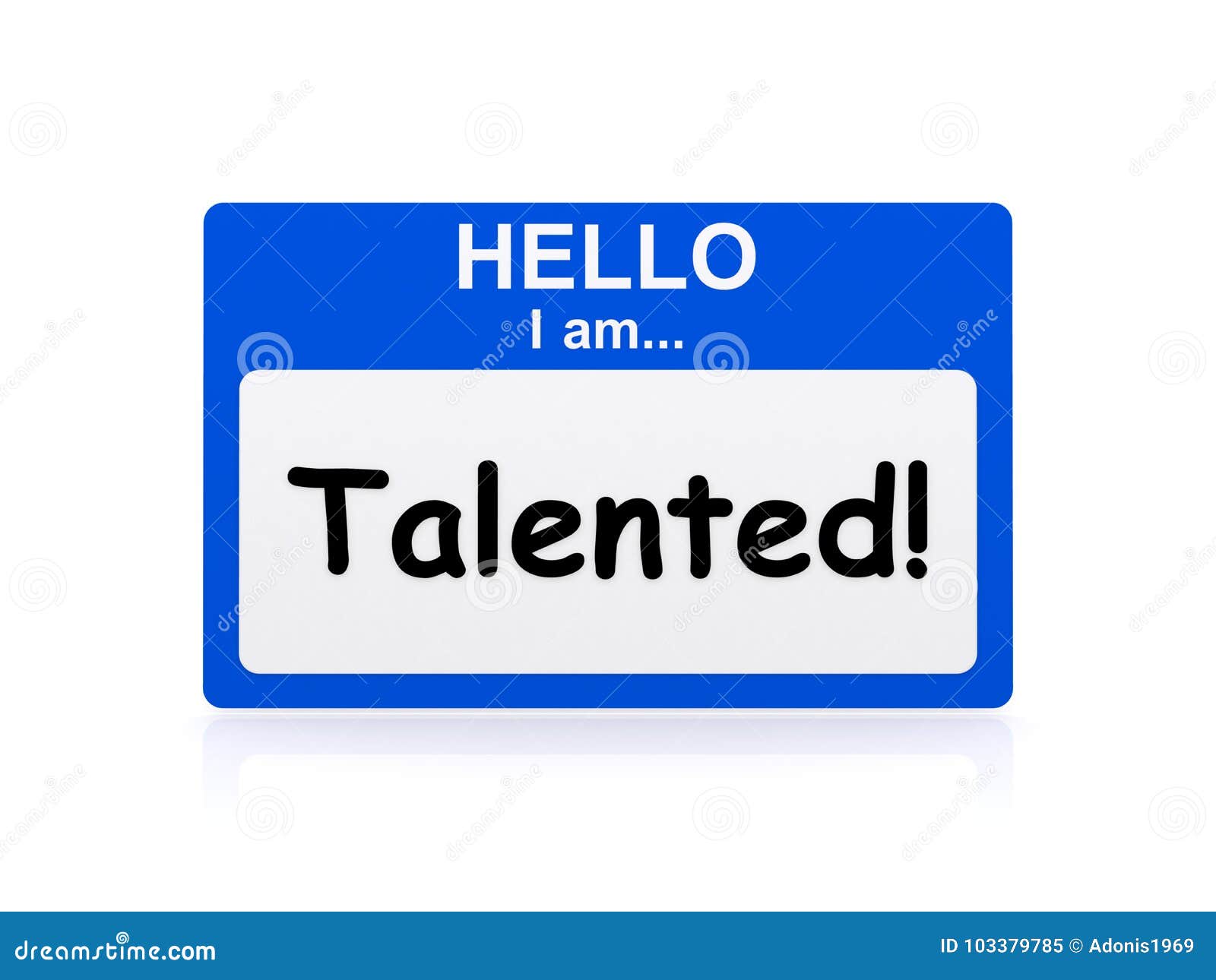 Hello I am Talented stock illustration. Illustration of icon - 103379785