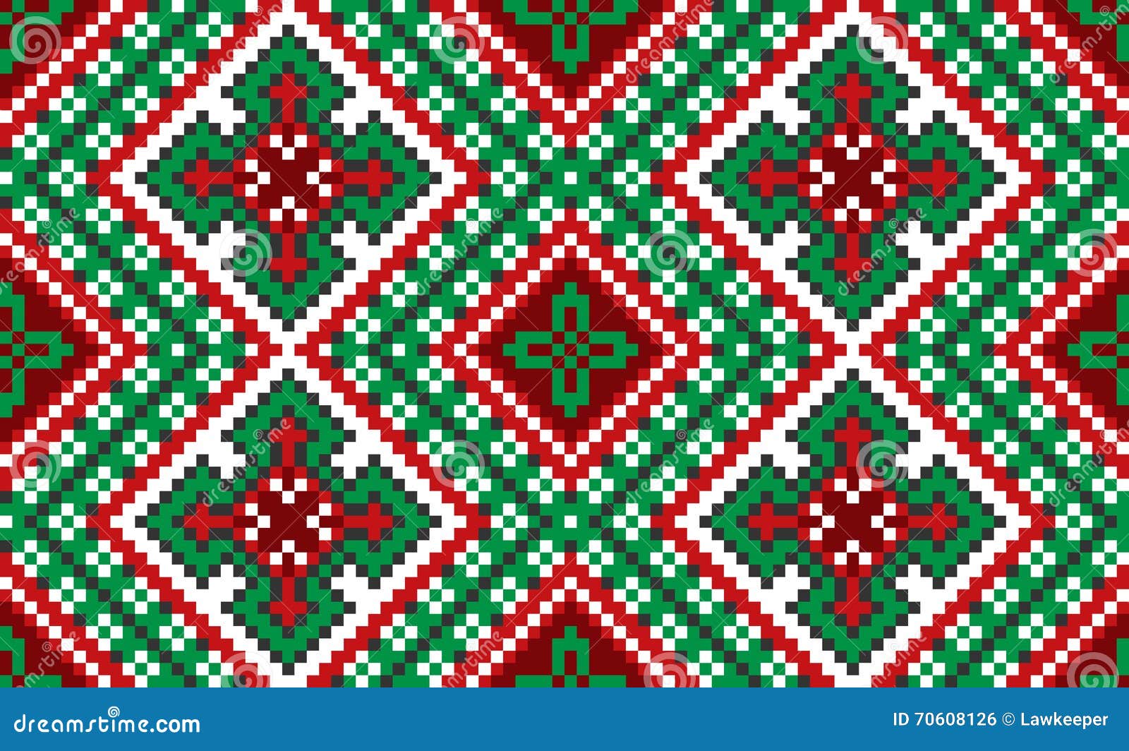 Traditional National Embroidered Pattern Stock Vector - Illustration of ...