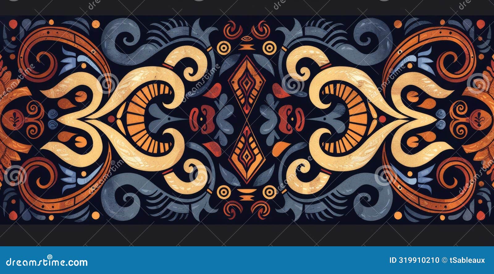 Traditional National New Zealand Pattern. Stock Photo - Image of ...