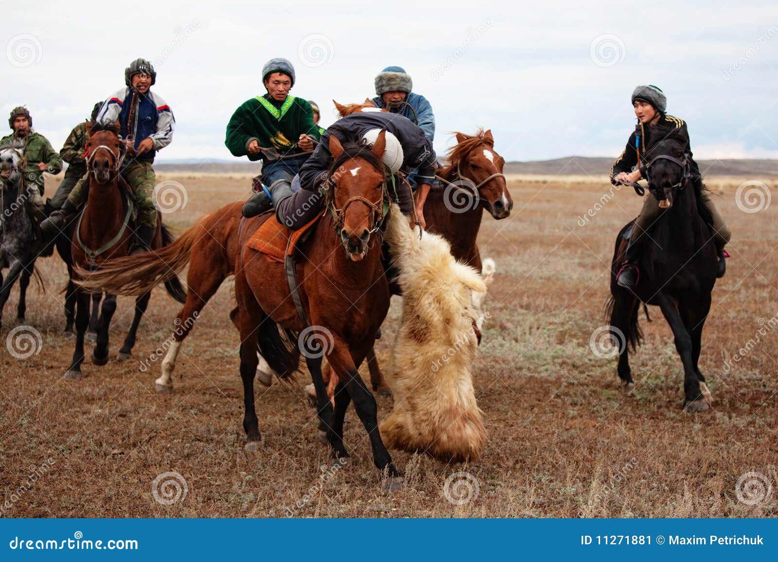 Traditional National Nomad Horse Riding Editorial Photo - Image of ...