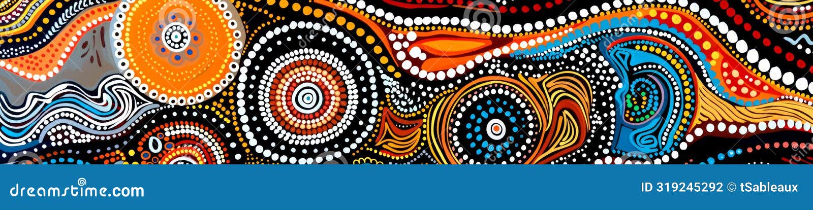 Australian Aboriginal Tribal Pattern Stock Photo - Image of repeat ...