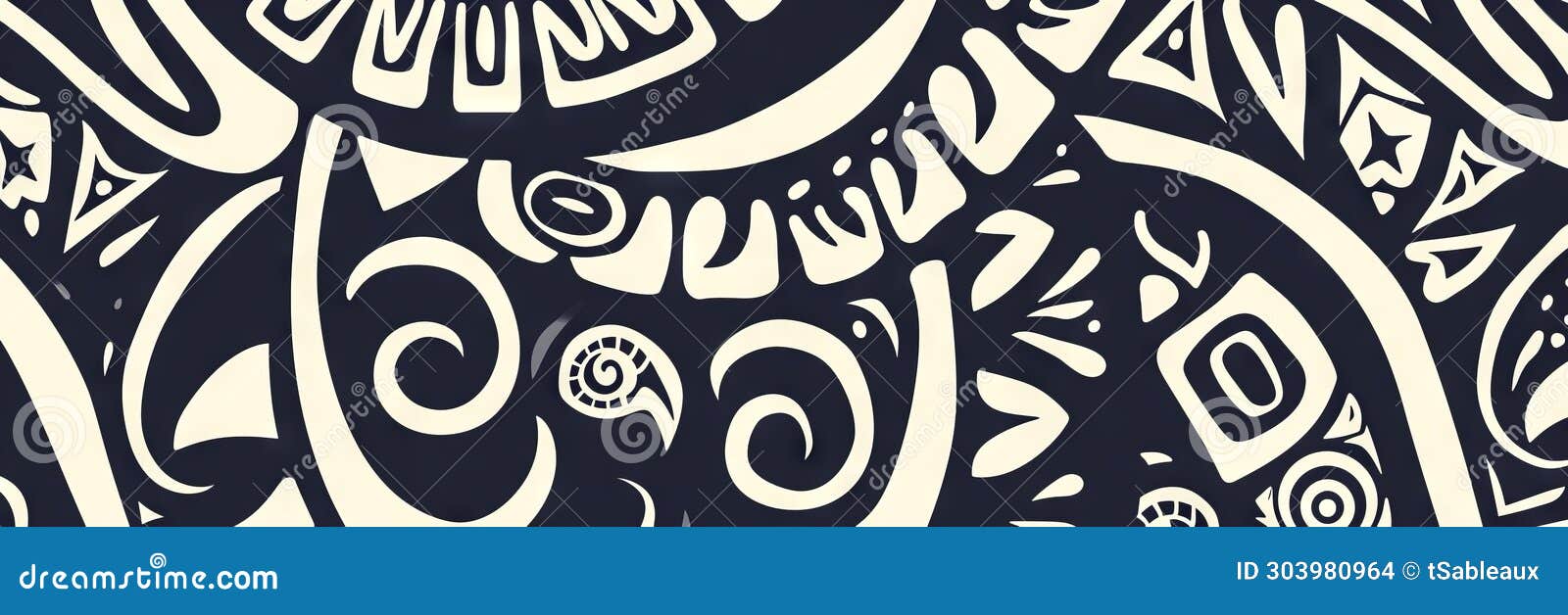 Traditional Native Design National Pattern of Polynesia Stock Photo ...