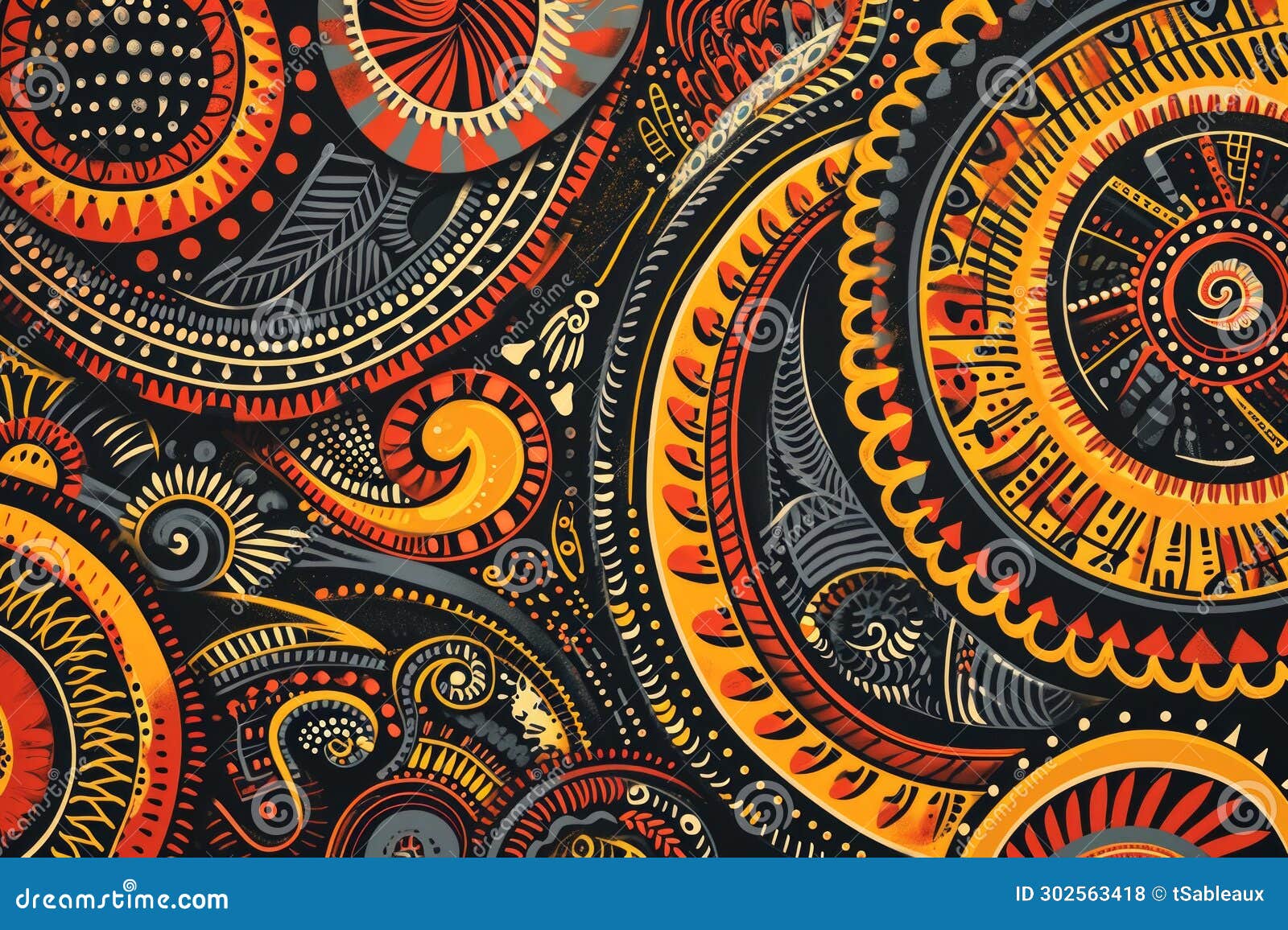 Traditional Native Design of Papua New Guinea Stock Photo - Image of ...