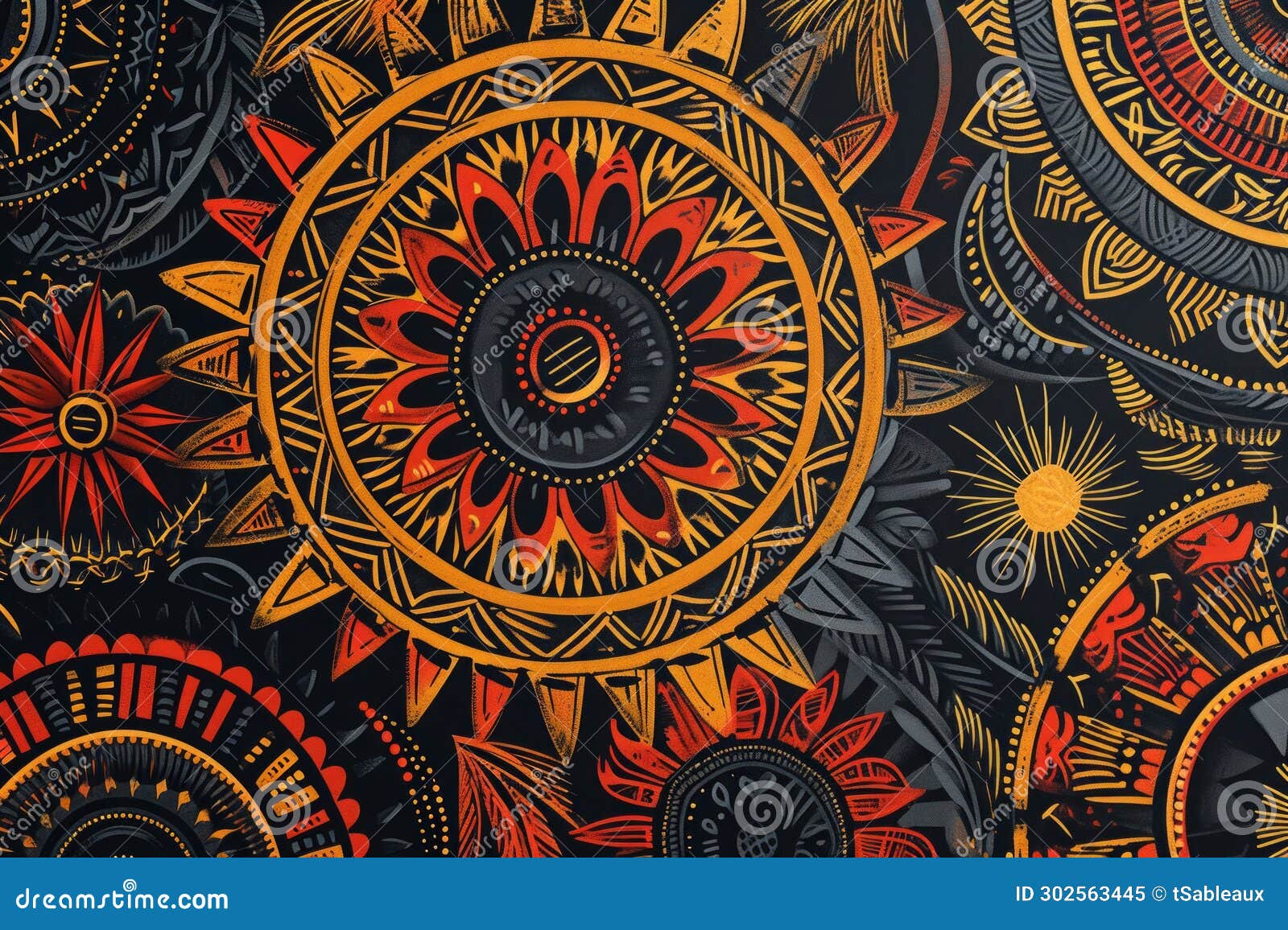 Traditional Native Design of Papua New Guinea Stock Image - Image of ...