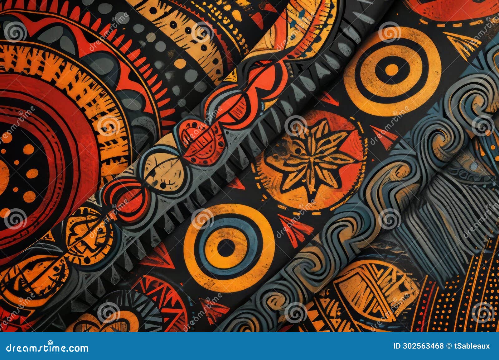 Traditional Native Design of Papua New Guinea Stock Photo - Image of ...