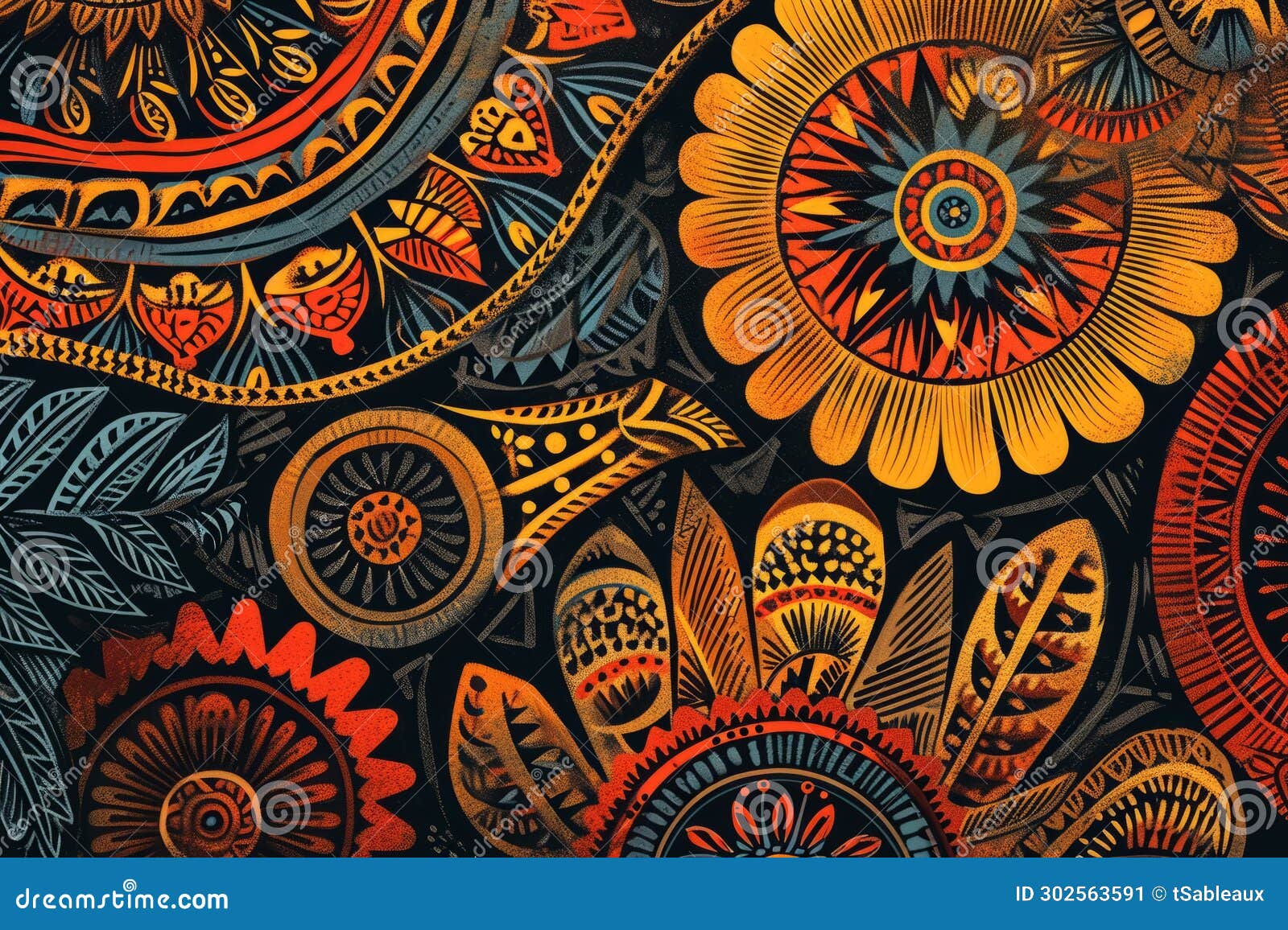 Traditional Native Design of Papua New Guinea Stock Image - Image of ...