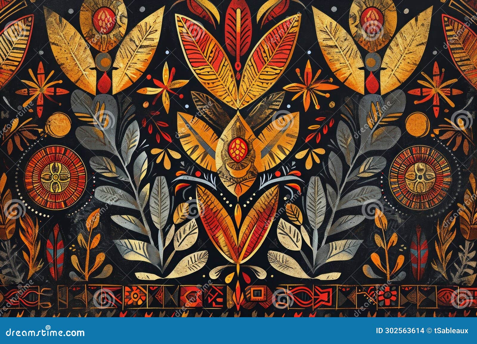 Traditional Native Design of Papua New Guinea Stock Photo - Image of ...