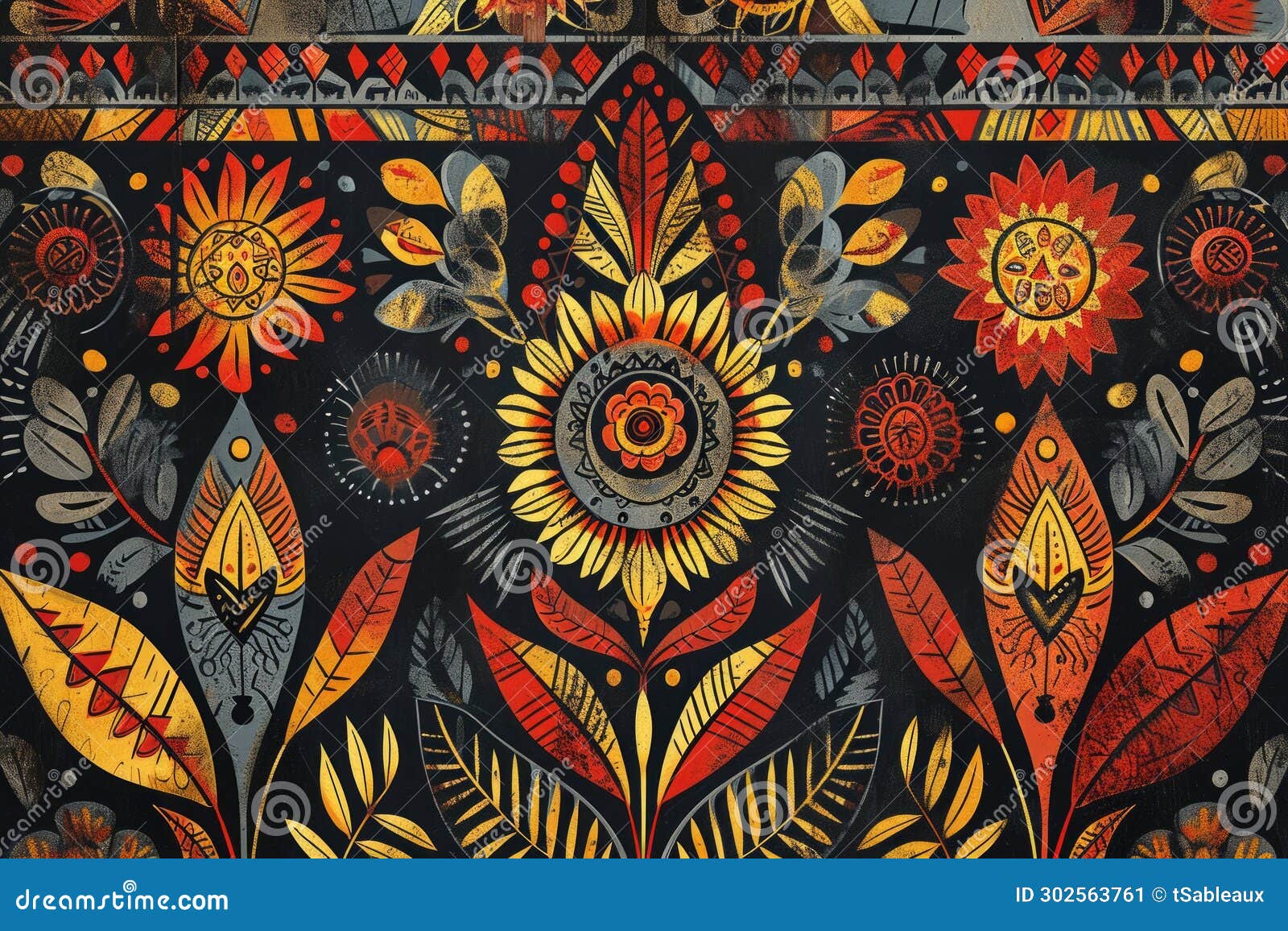 Traditional Native Design of Papua New Guinea Stock Image - Image of ...