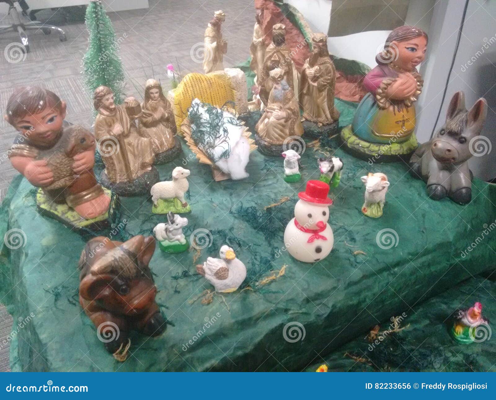 Traditional nativity scene stock photo. Image of christmas - 82233656