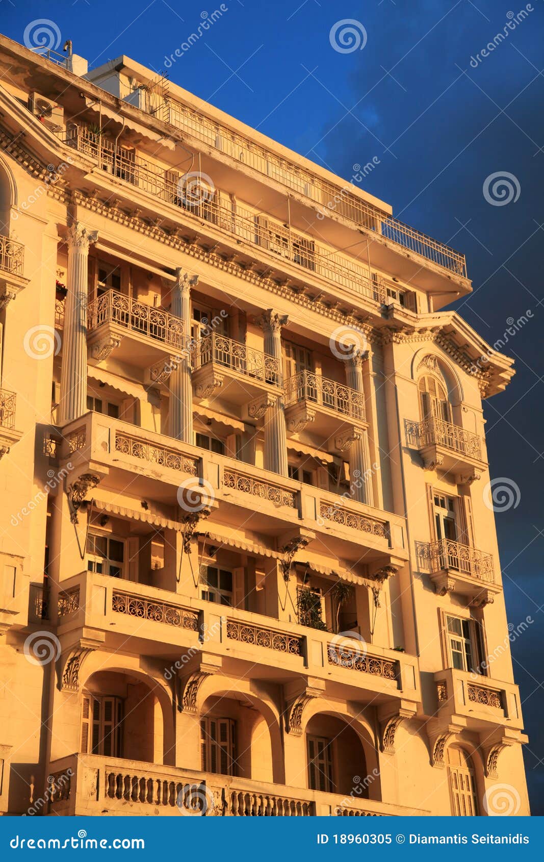 Traditional Neo-classical Building Stock Image - Image of facade ...