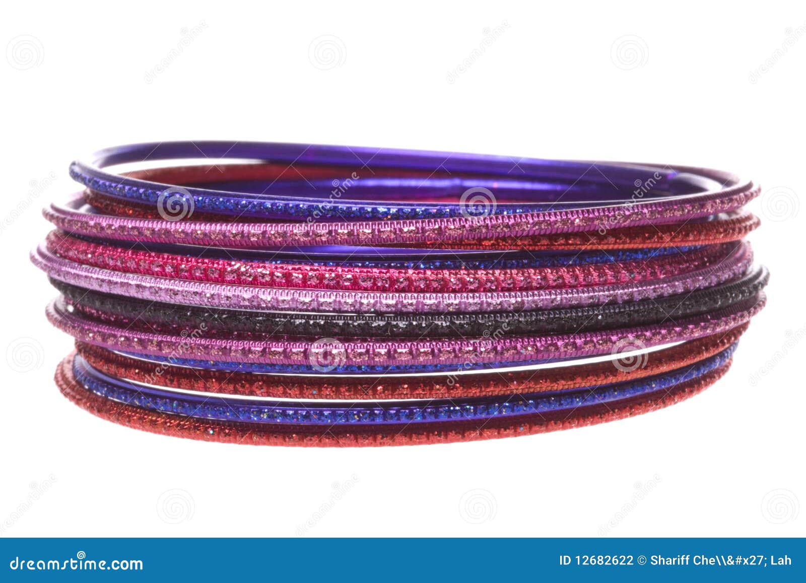 Traditional Nepalese Bangles Macro Isolated Stock Photo - Image of ...