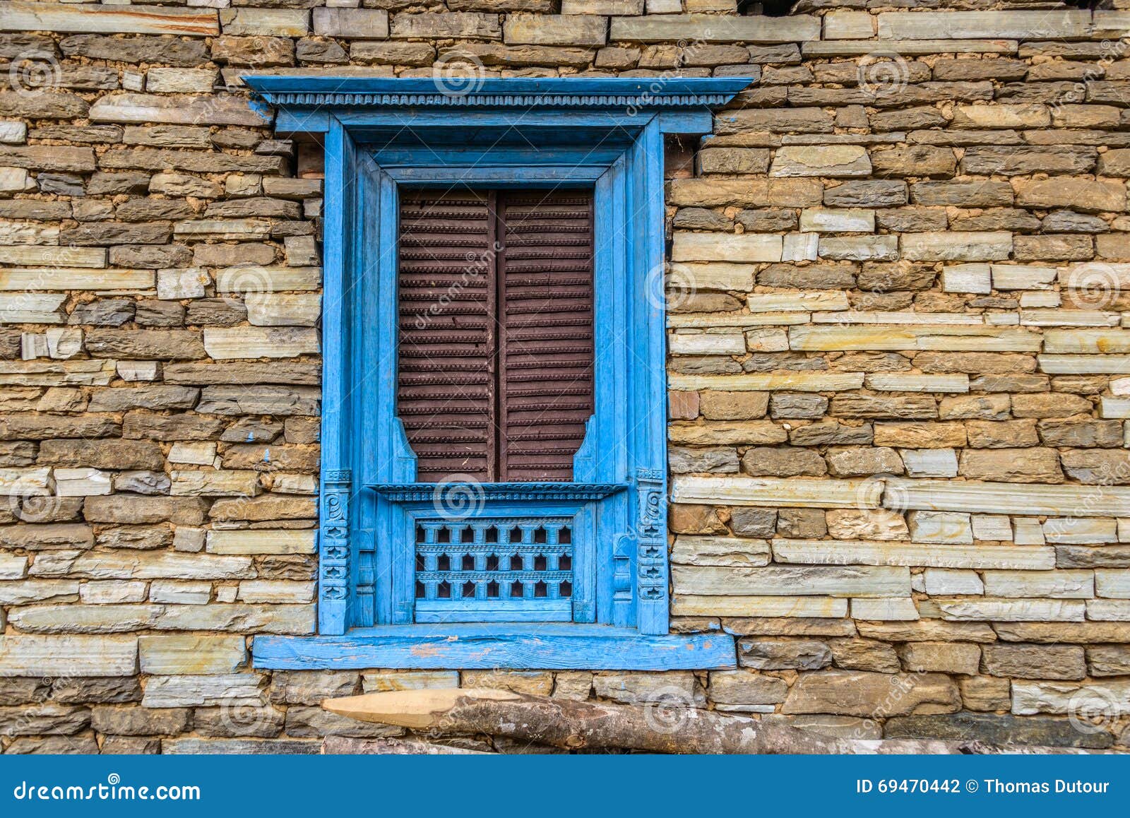 Traditional Nepalese Window Stock Photo - Image of architectural ...
