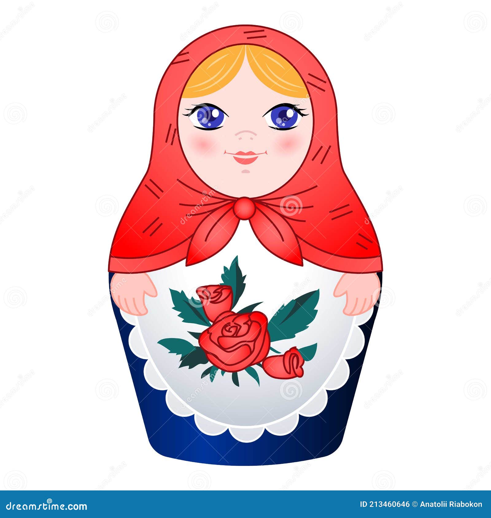 Traditional Nested Doll Icon, Cartoon Style Stock Vector - Illustration ...