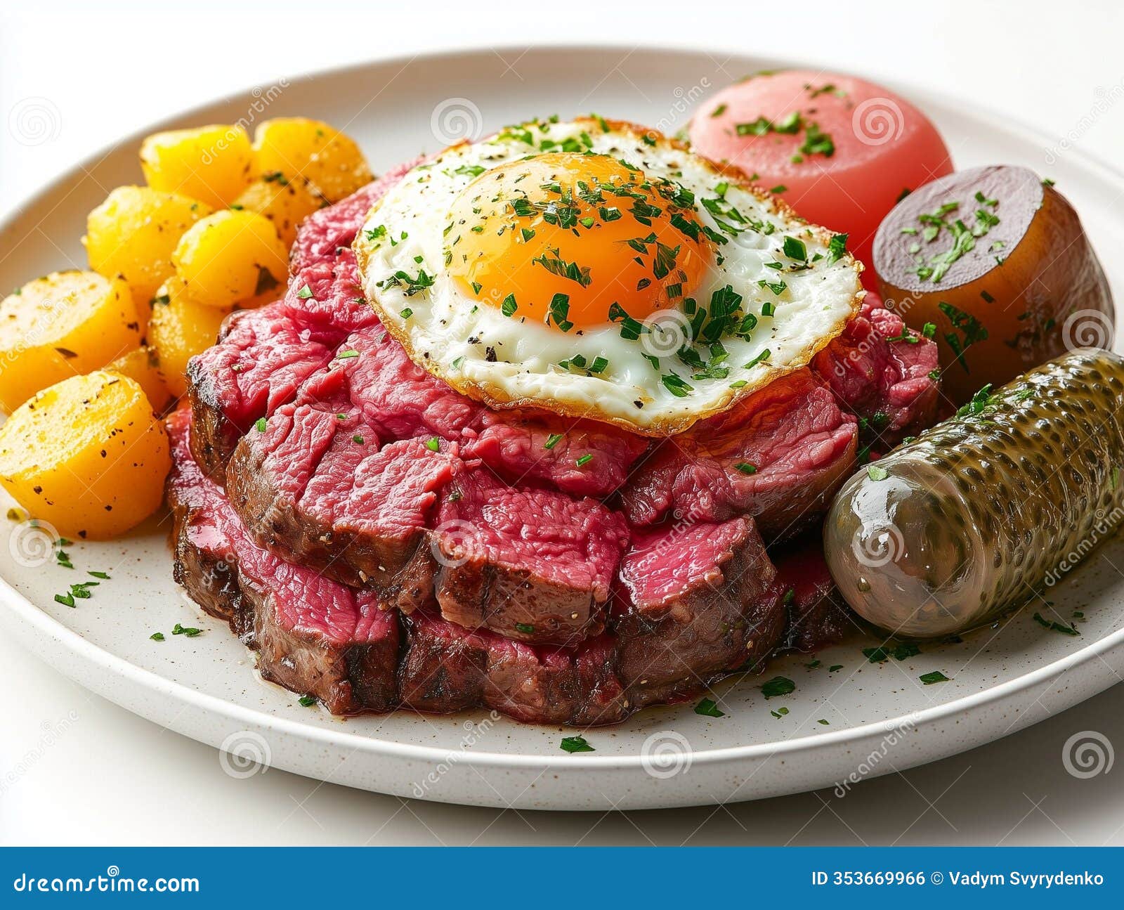 Traditional Northern German Corned Beef Hash Stock Illustration ...