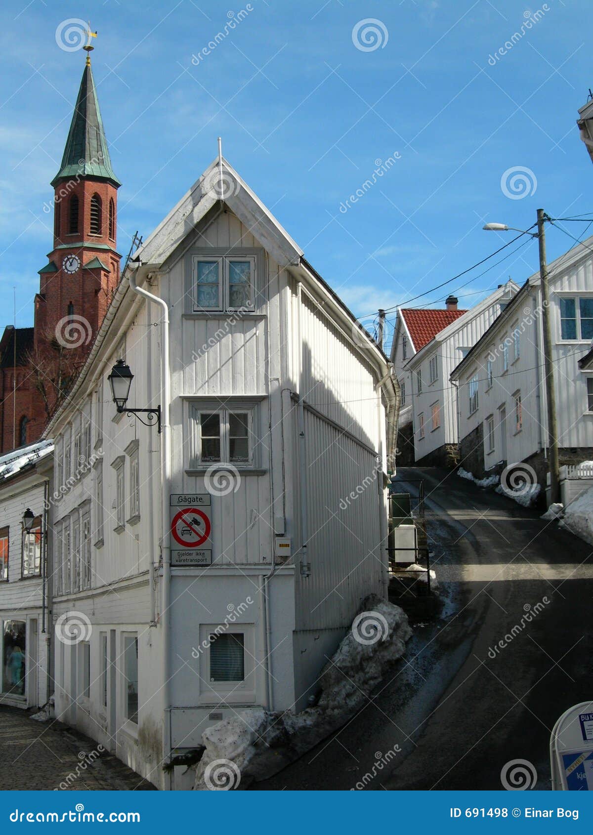 Traditional Norwegian House Stock Photo - Image of shape, norway: 691498