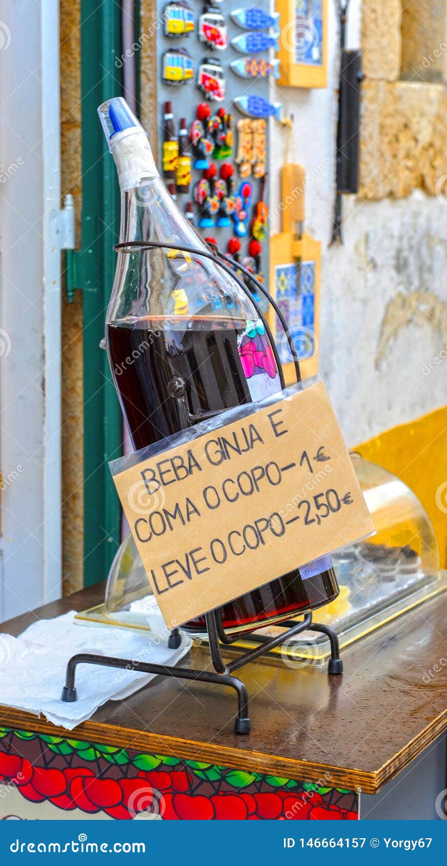 Traditional Ginja at the Streets of Obidos Editorial Photography ...