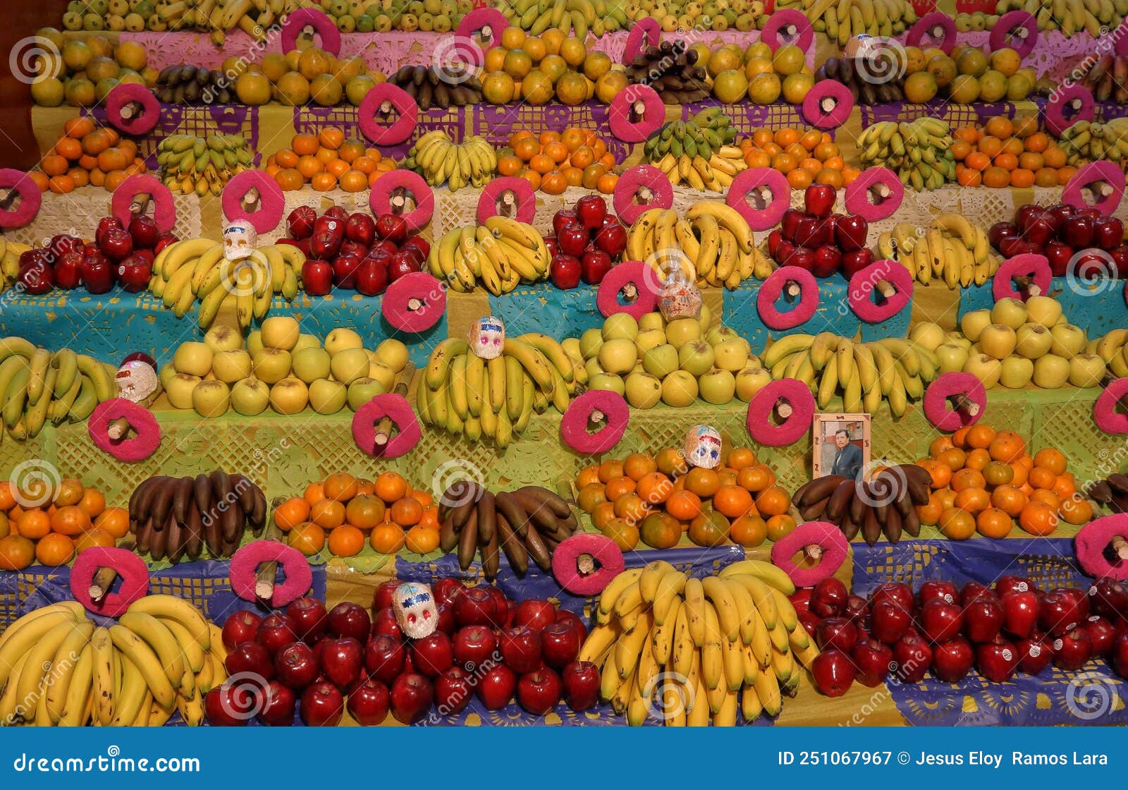 Traditional Offering with Fruit, Day of the Dead in Mexico I Editorial ...