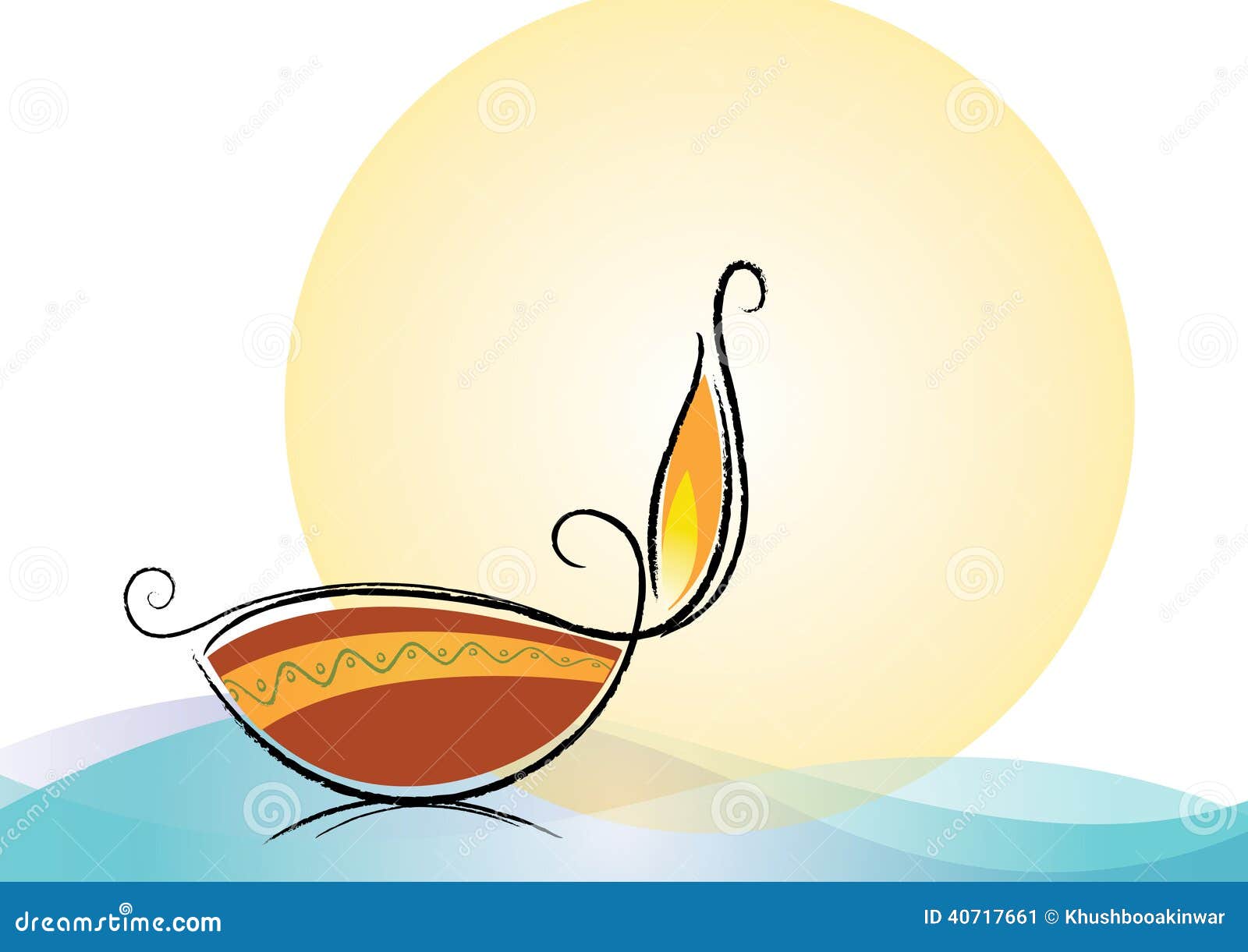 Traditional oil lamp stock illustration. Illustration of soil - 40717661