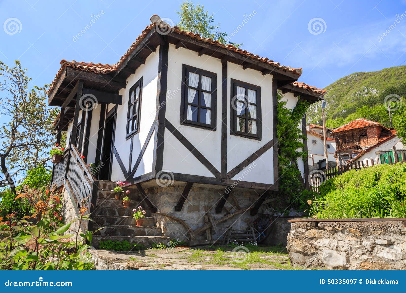 Traditional Old Bulgarian House Stock Image - Image of state, style ...