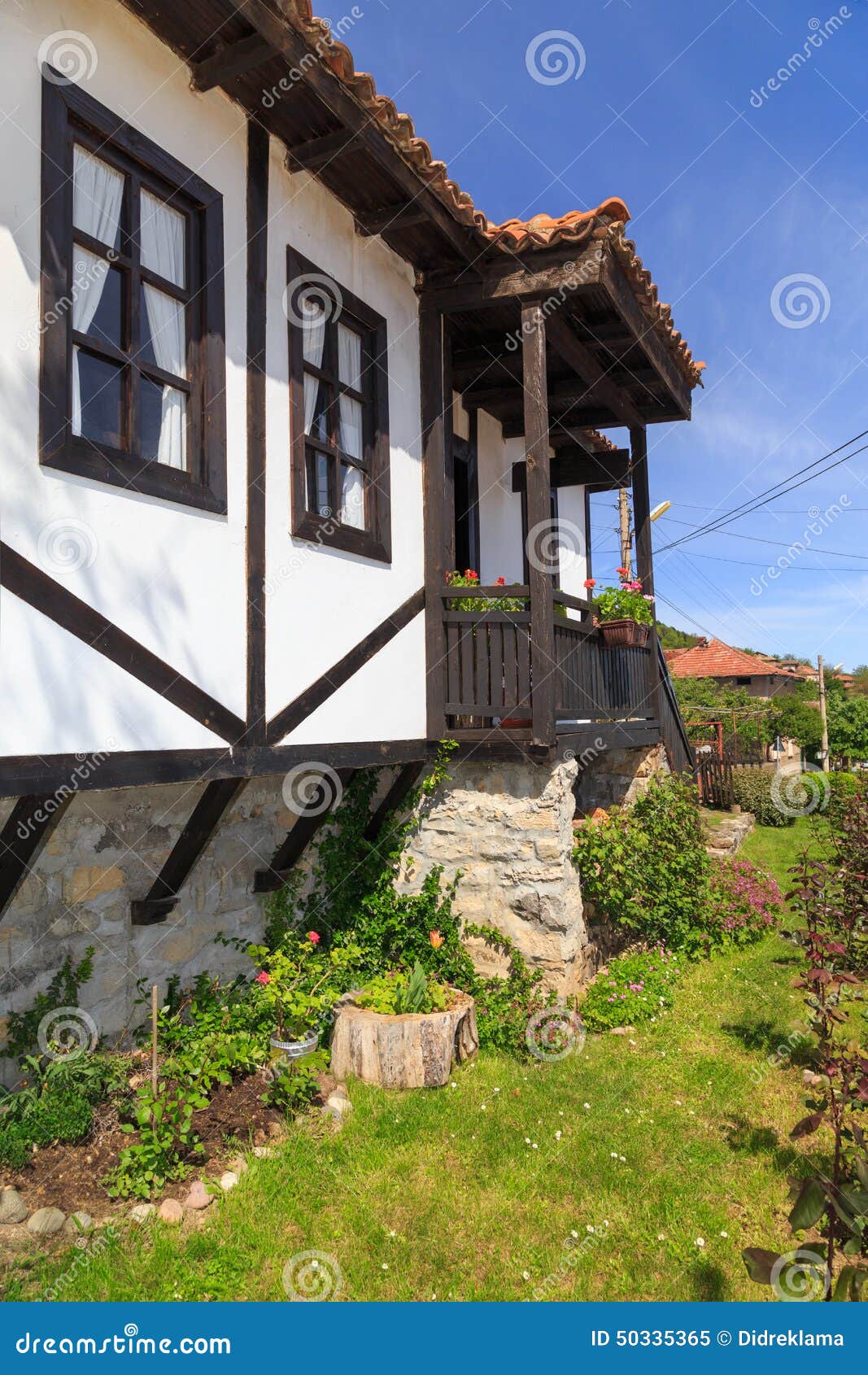 Traditional Old Bulgarian House Stock Image - Image of housing, style ...