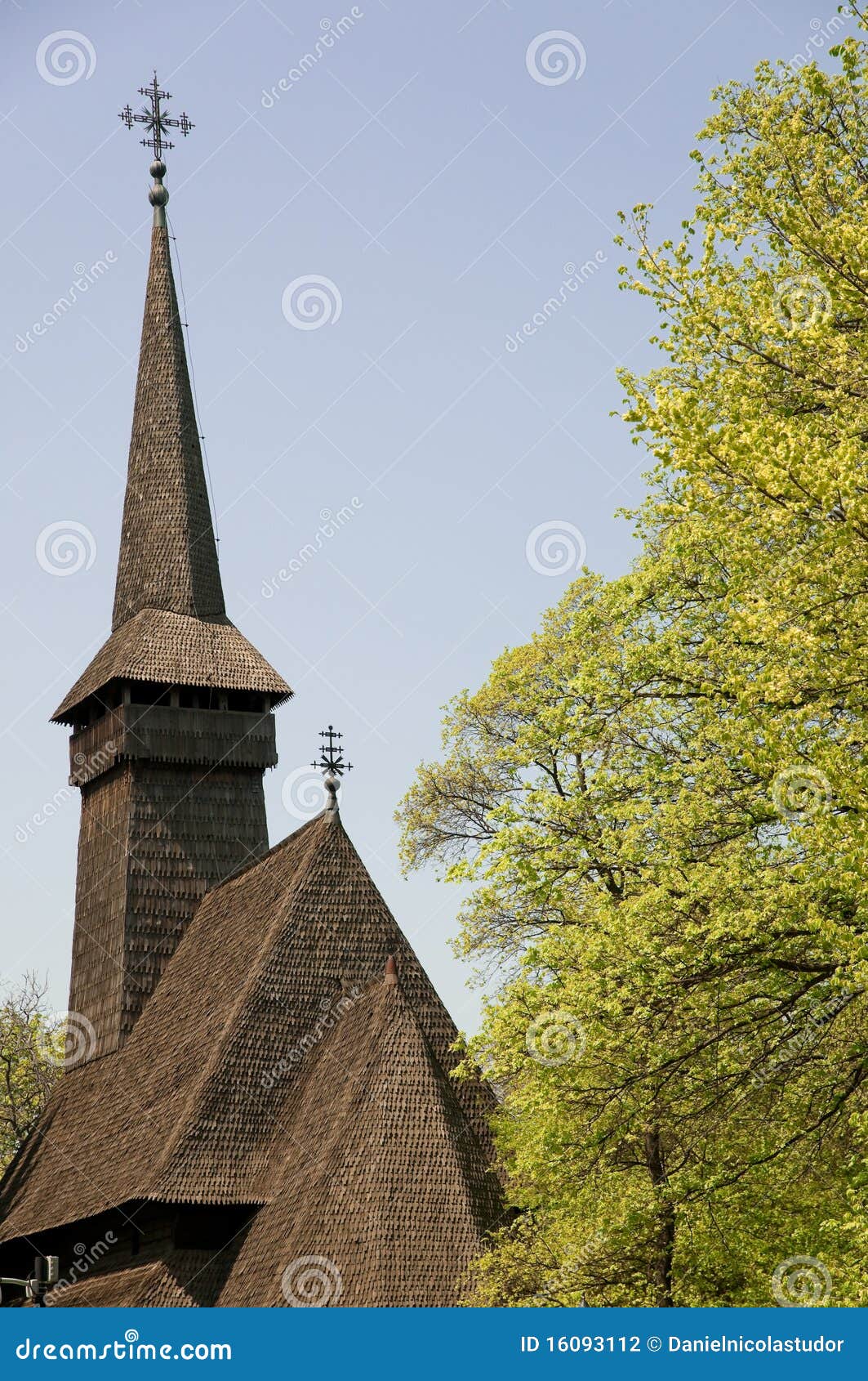 Traditional Old Church stock photo. Image of plank, steeple - 16093112