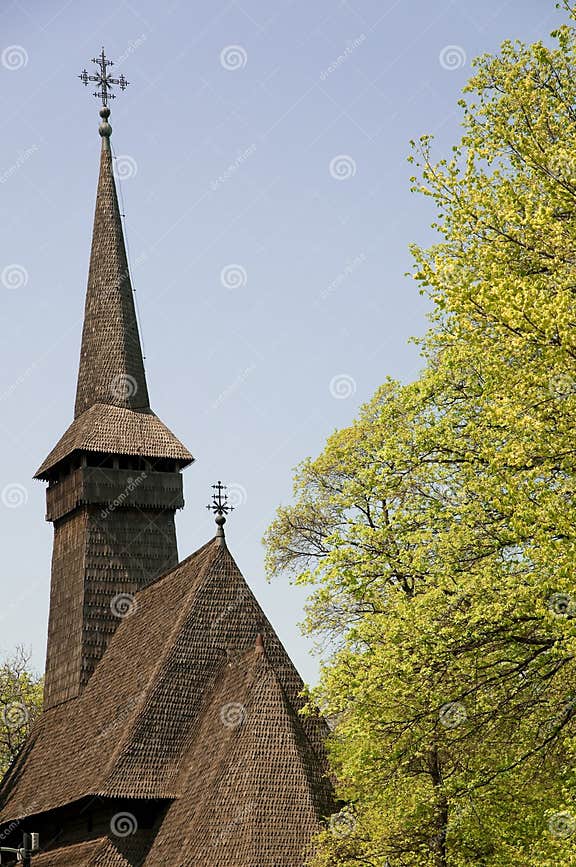 Traditional Old Church stock photo. Image of plank, steeple - 16093112