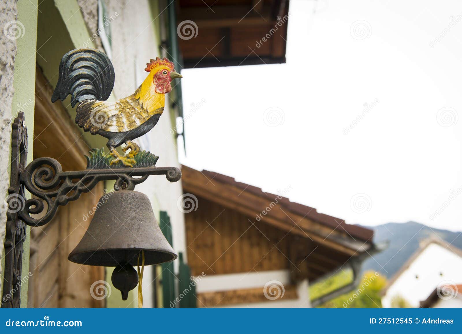 Traditional Old Symbol Bell for Ring Stock Image - Image of metallic ...