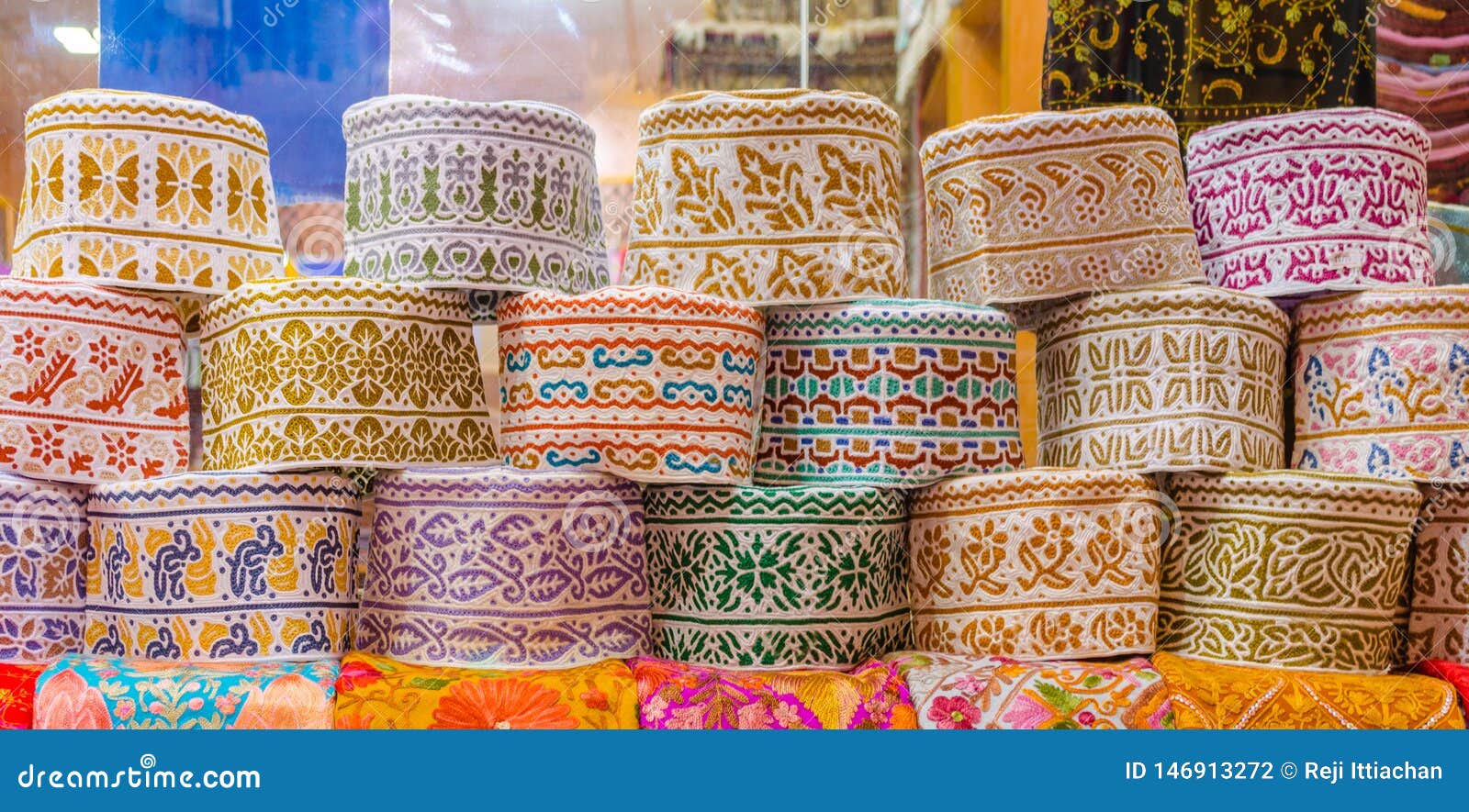 Traditional Omani Caps stock photo. Image of muslim - 146913272