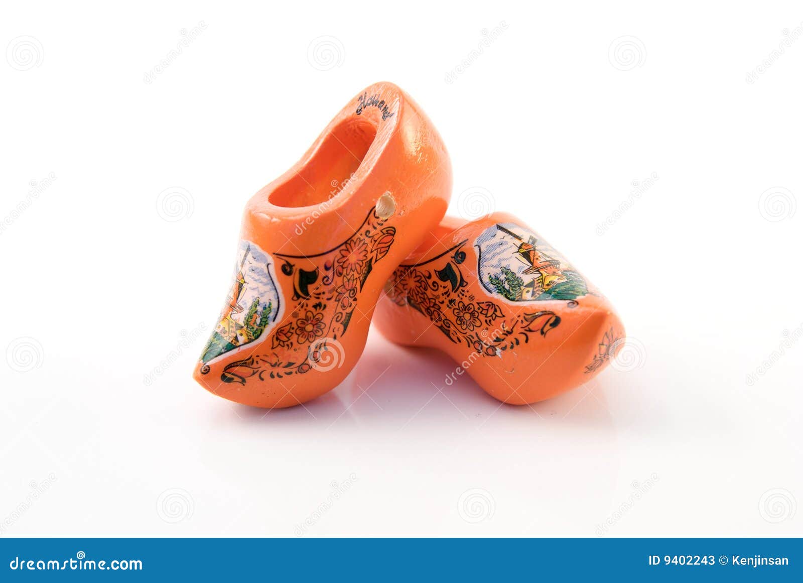 Traditional Orange Dutch Clogs Stock Image - Image of dutch ...