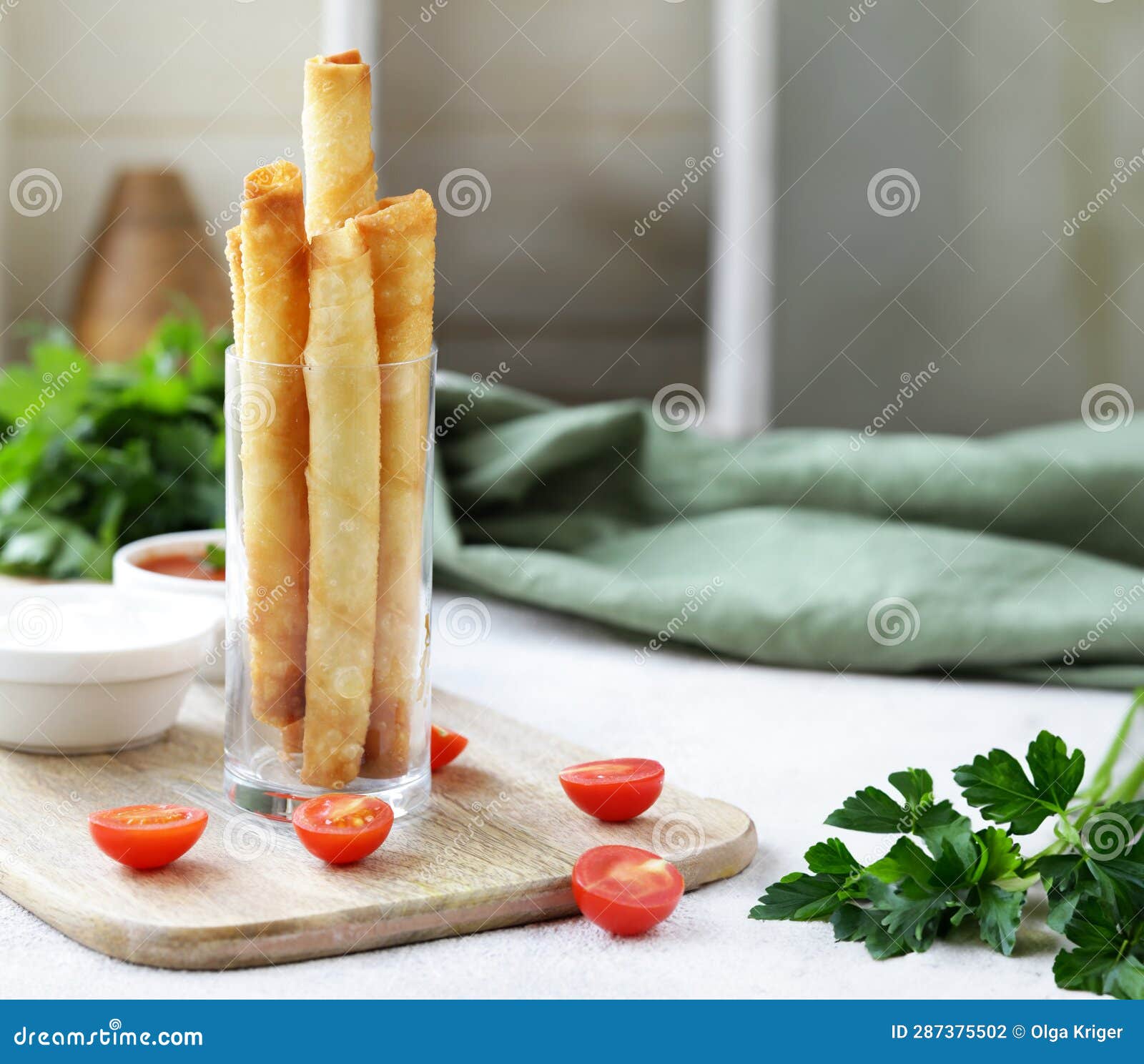 Traditional Oriental Food Fried Borek Stock Photo - Image of burek ...