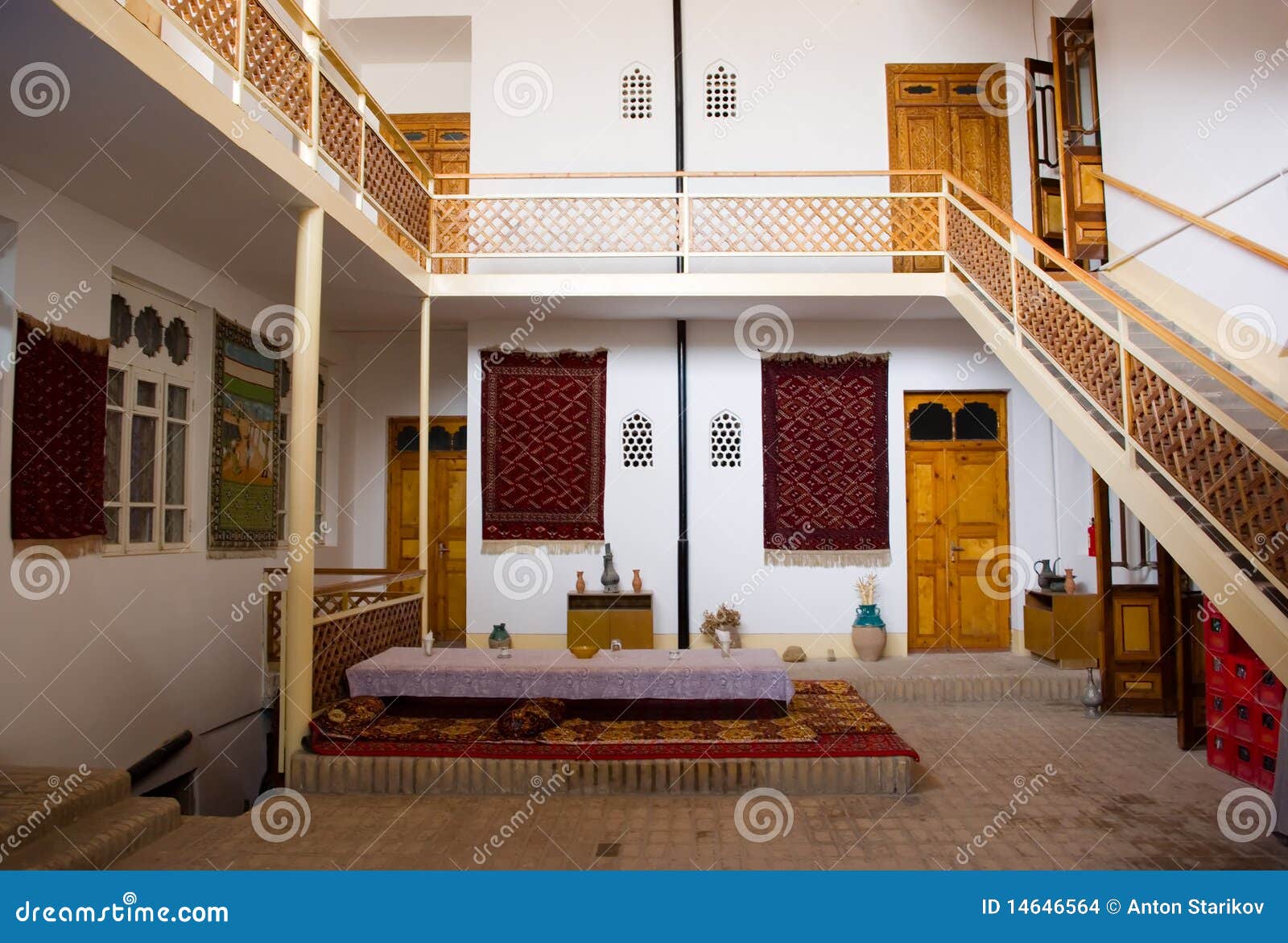 Traditional oriental patio stock photo. Image of arabic - 14646564