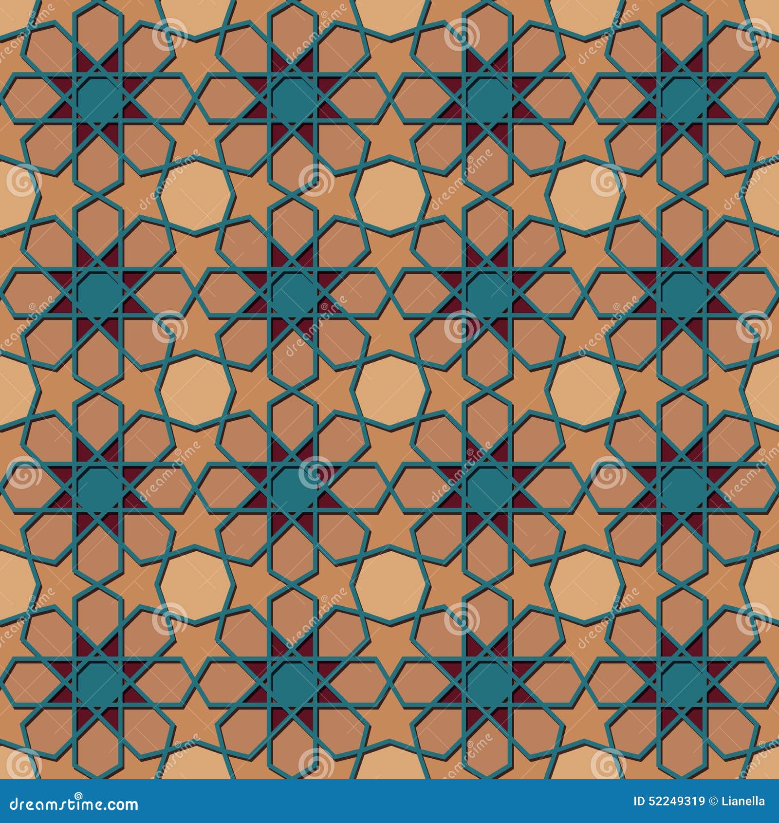 Traditional Ornamental Seamless Islamic Pattern Stock Vector ...