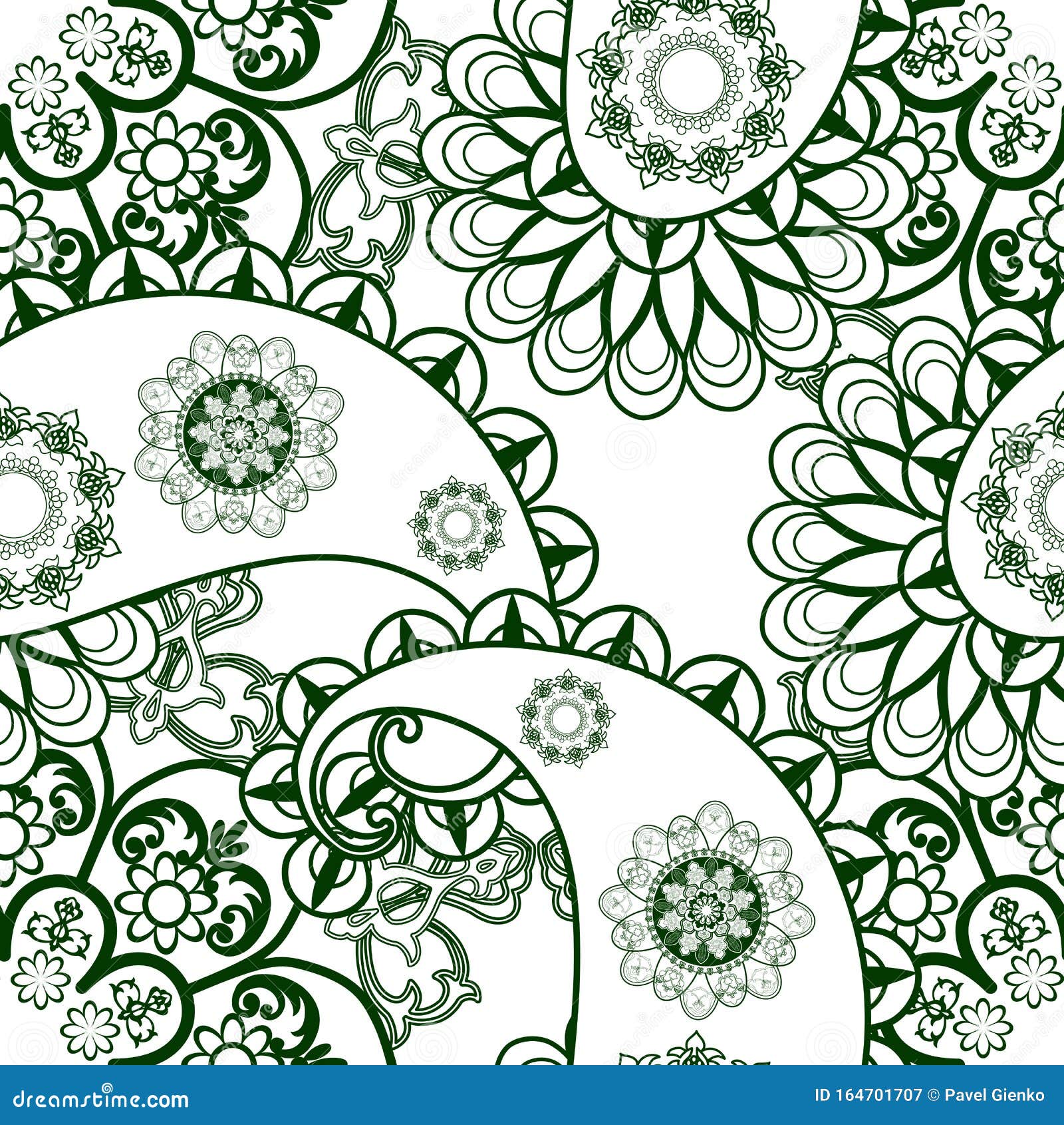 Turkish Cucumber in a Seamless Pattern on a Monochrome Background Stock ...