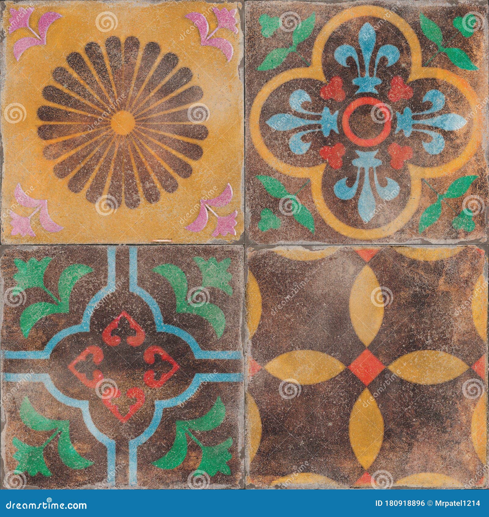 Traditional Ornate Ceramic Tile Stock Photo - Image of house, building ...