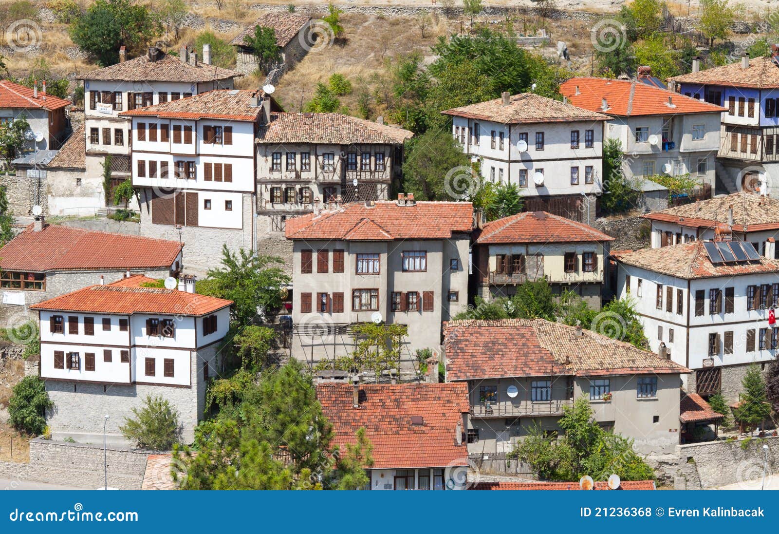 Traditional Ottoman Houses stock photo. Image of blue - 21236368