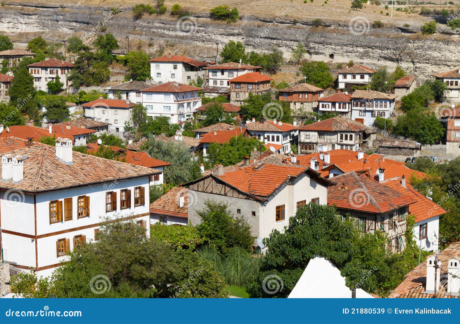Traditional Ottoman Houses stock image. Image of site - 21880539