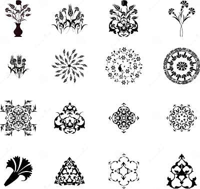 Traditional Ottoman Turkish Design Elements Stock Vector - Illustration ...