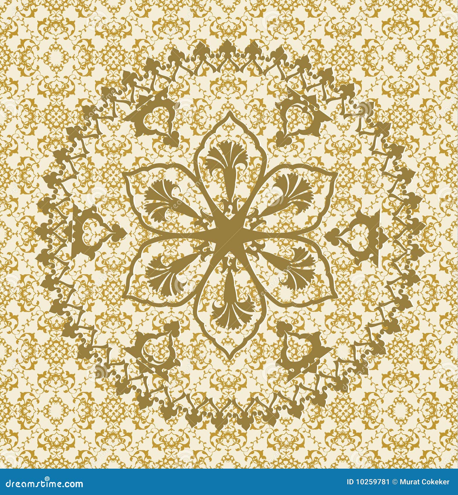 Traditional Ottoman Turkish Seamless Design Stock Vector - Illustration ...