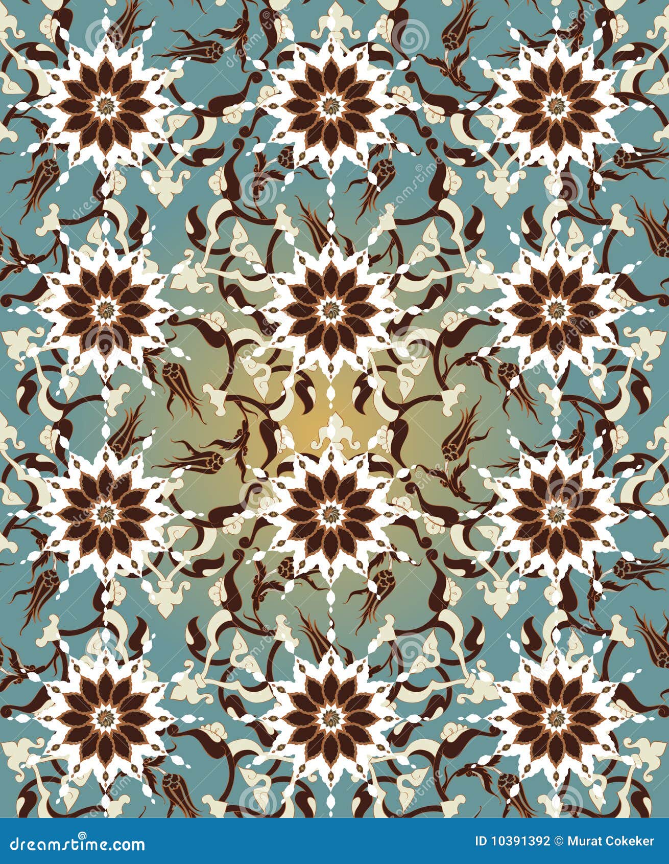 Traditional Ottoman Turkish Seamless Design Stock Vector - Illustration ...